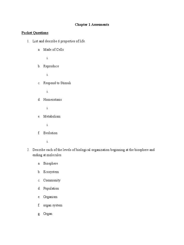 Chapter 1 Test Bank Biology | PDF | Hypothesis | Biology