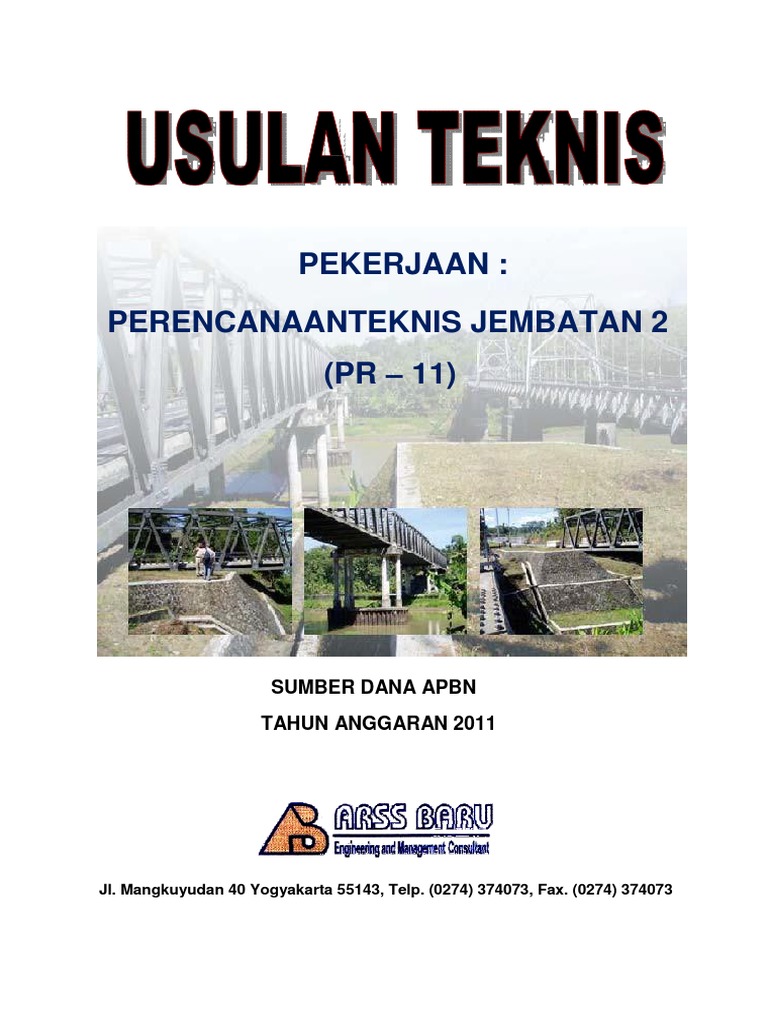 Penawaran Teknis Jembatan | PDF