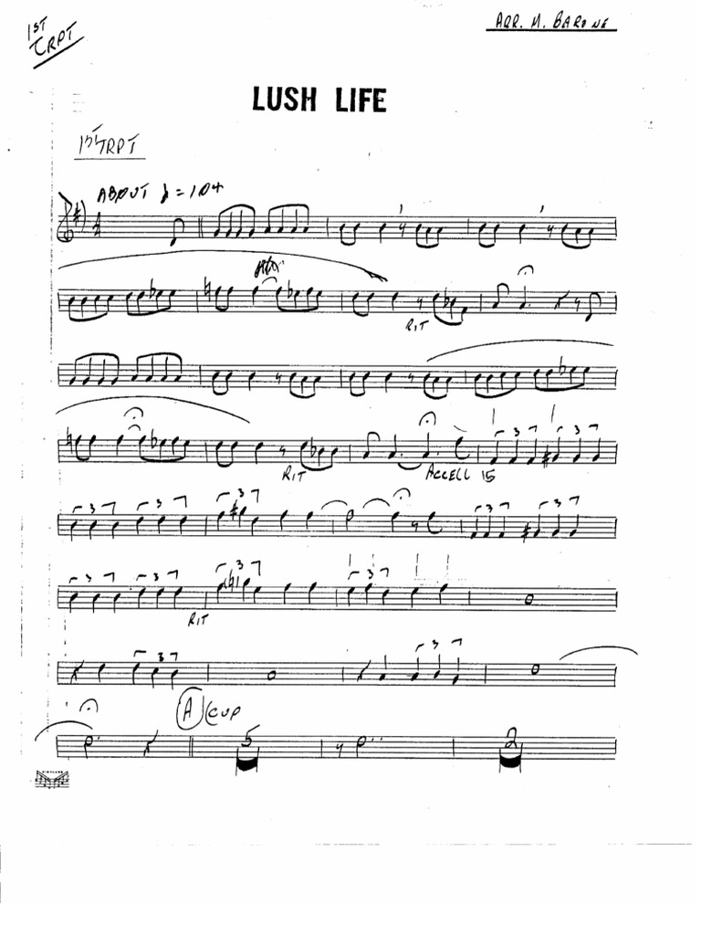 Lush Life - Trumpets Quartet | PDF