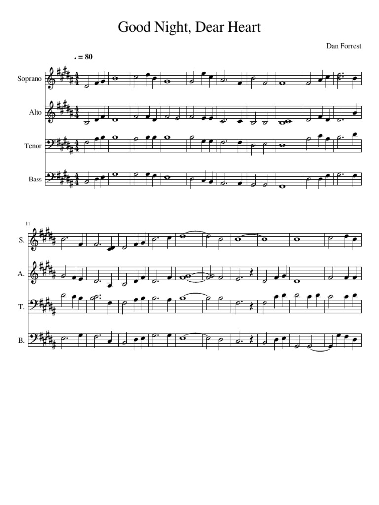 Good Night Dear Heart | PDF