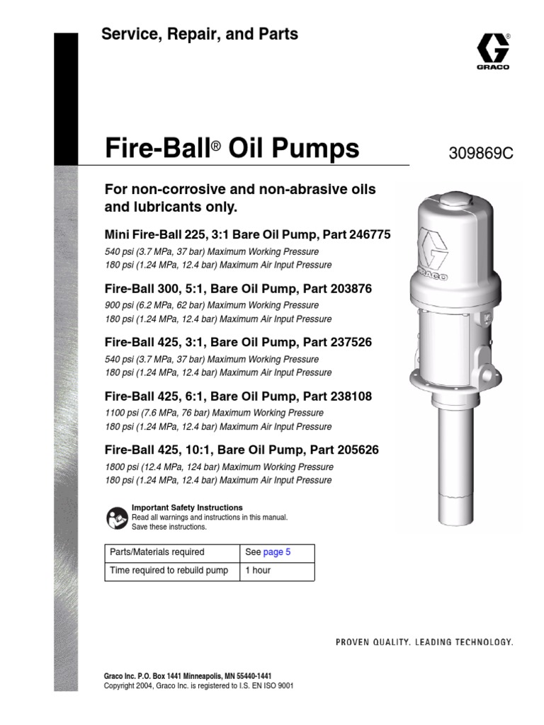 Repair Pump Graco | PDF | Piston | Valve