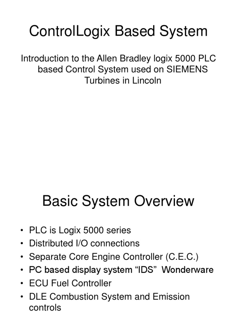 Control LOGIX 5000 System | PDF | Programmable Logic Controller | Input ...