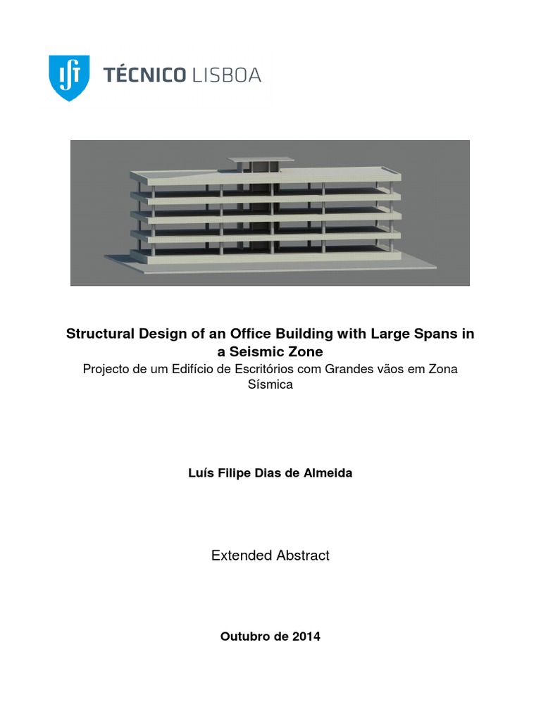 Structural Design of An Office Building With Large Spans in A Seismic ...