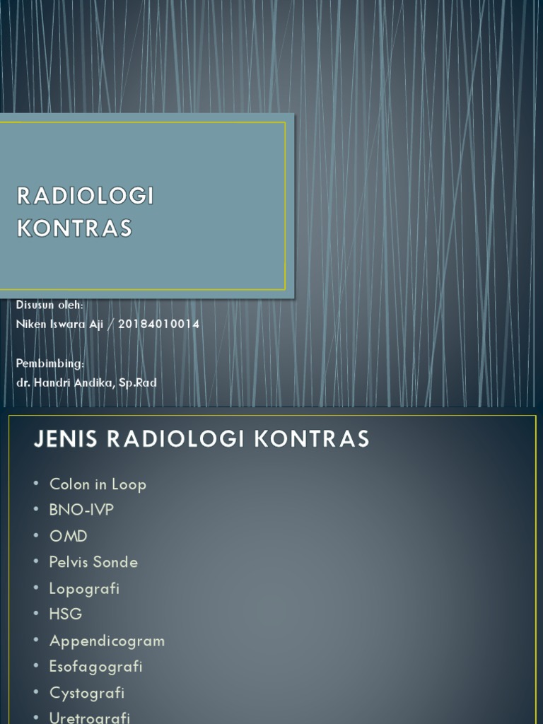 Radiologi PPT Niken | PDF