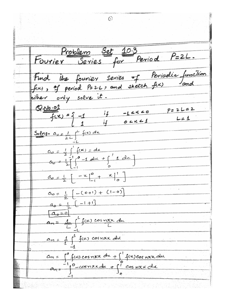 Exercise 10.3 Solution Advanced Engineering Mathematics | PDF