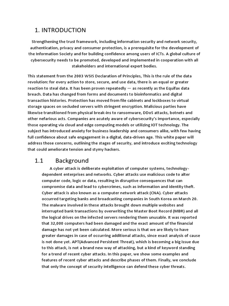 Cyber Security Report | PDF | Computer Security | Security