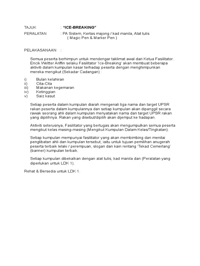 Contoh Surat Notis Mesyuarat Ahli Jawatankuasa1 | PDF