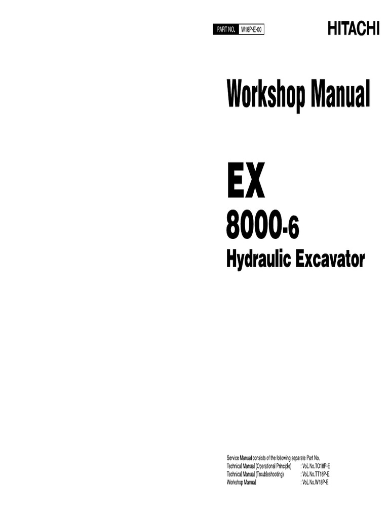 HITACHI EX8000-6 HYDRAULIC EXCAVATOR Service Repair Manual PDF ...