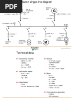 110 KV Single Line Diagram | PDF | Power (Physics) | Components