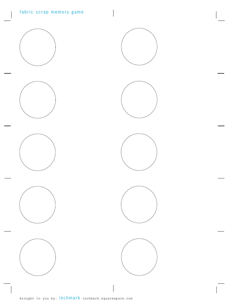 Fabric Scrap Memory Game: Brought To You by | PDF
