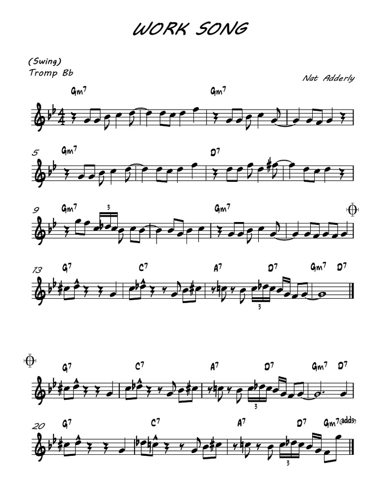Work Song - BB | PDF