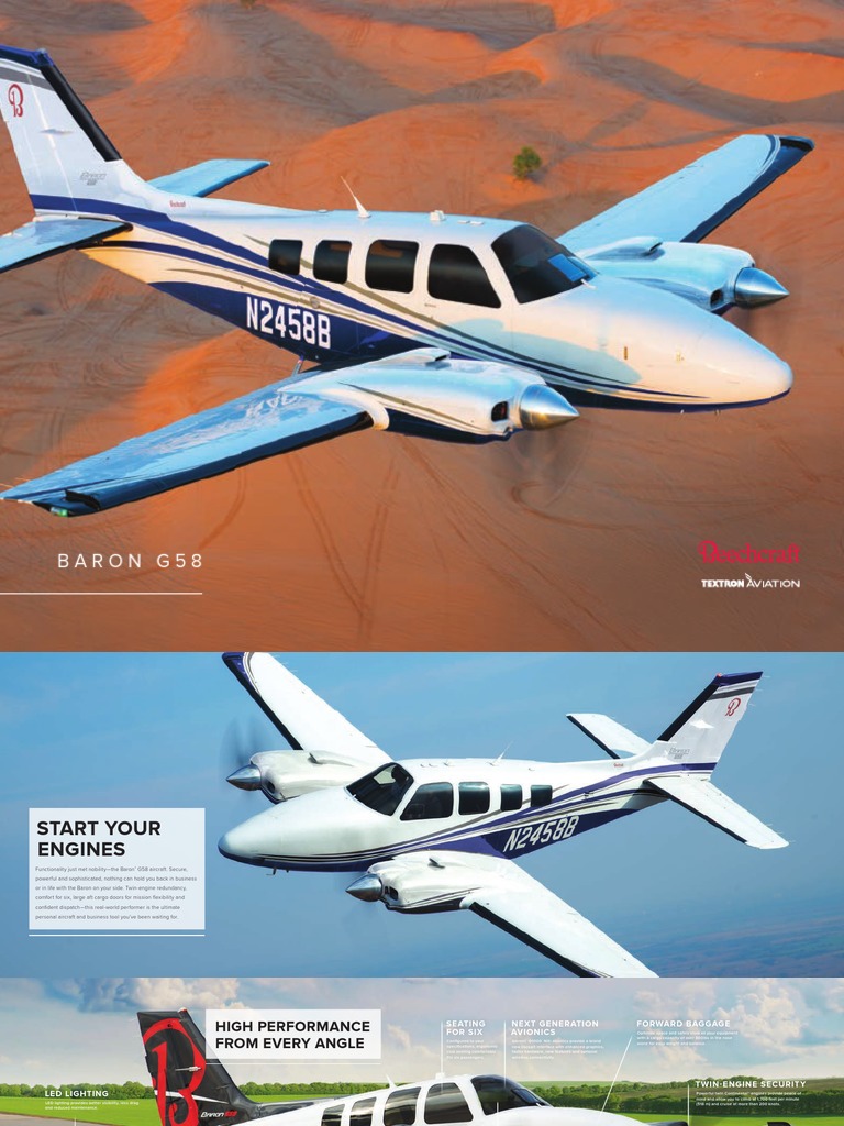 Baron G58 Brochure | PDF | Cessna | Instrument Flight Rules
