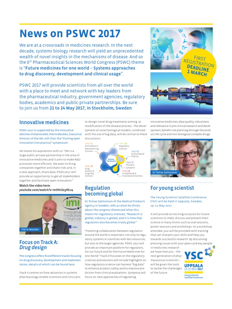 News On PSWC 2017: Innovative Medicines | PDF | Science | Innovation
