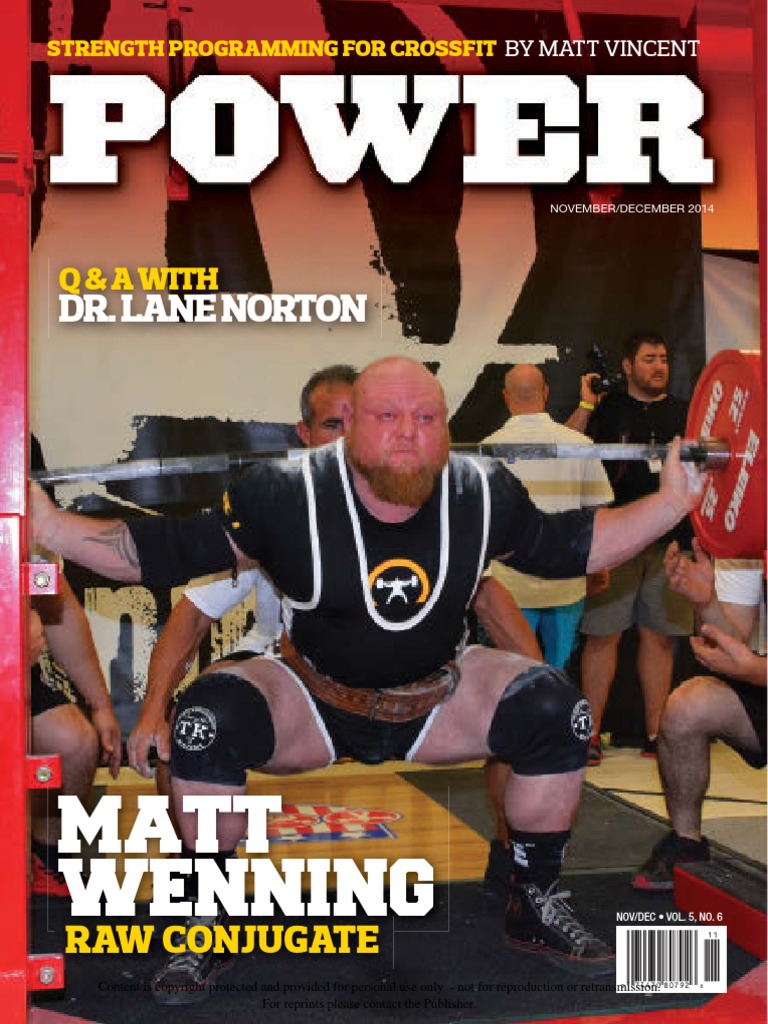 Power Mag Matt Wenning | PDF | Strength Training | Damages