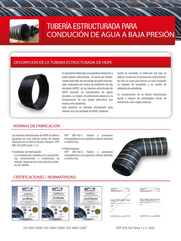 Triptico RIB LOC Hdpe Ilovepdf Compressed | Tubería (transporte de ...