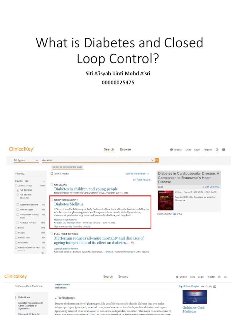 What Is Diabetes and Closed Loop Control | PDF | Self-Improvement ...