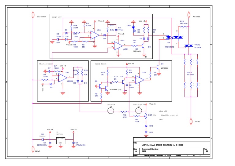 Lionel Speed Control Schematic | PDF