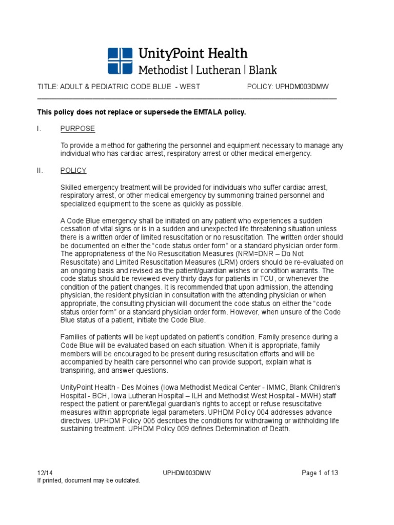 DNR Form | PDF | Emergency Medical Services | Emergency Department