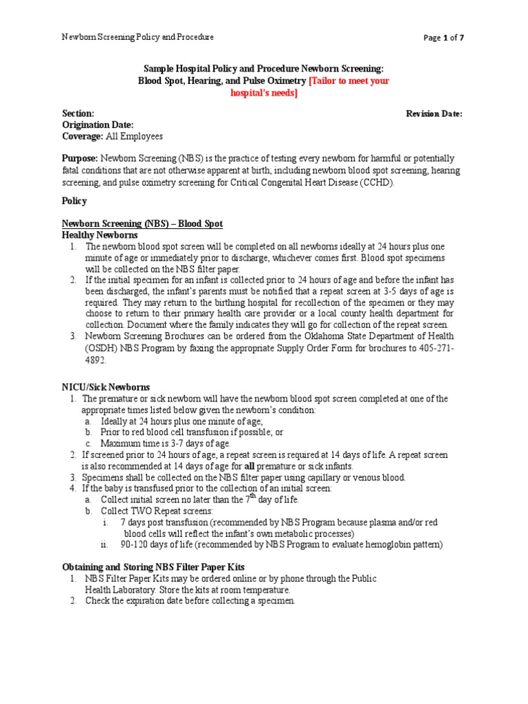 Resource Guide - Model Nbs Policy | PDF | Infants | Health Care