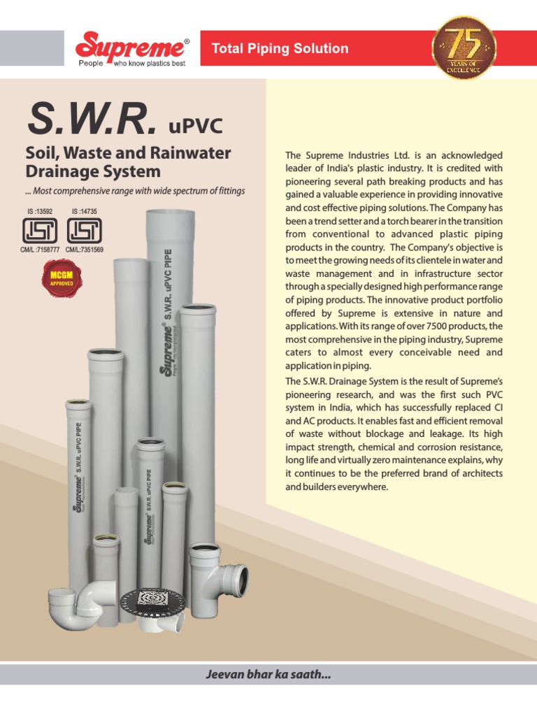 6 SWR Drainage System | PDF | Pipe (Fluid Conveyance) | Building ...