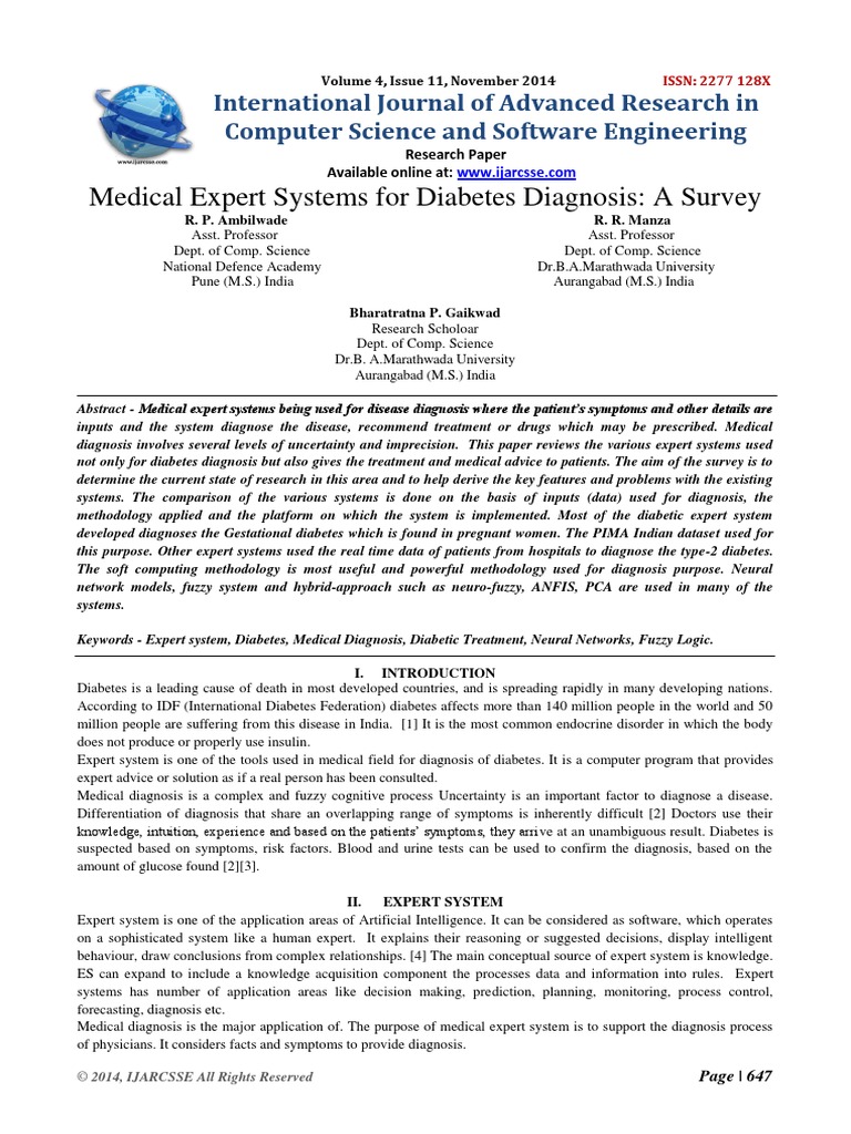 Diabetic Paper | PDF | Diabetes Mellitus Type 2 | Prediabetes
