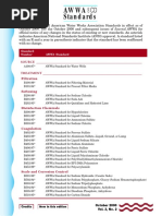 AWWA Standards List Overview | PDF | Pipe (Fluid Conveyance) | Valve