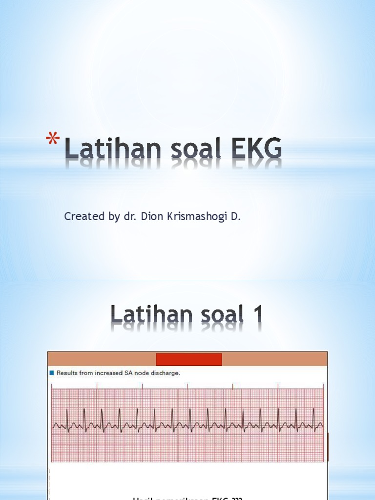 Latihan Soal EKG | PDF