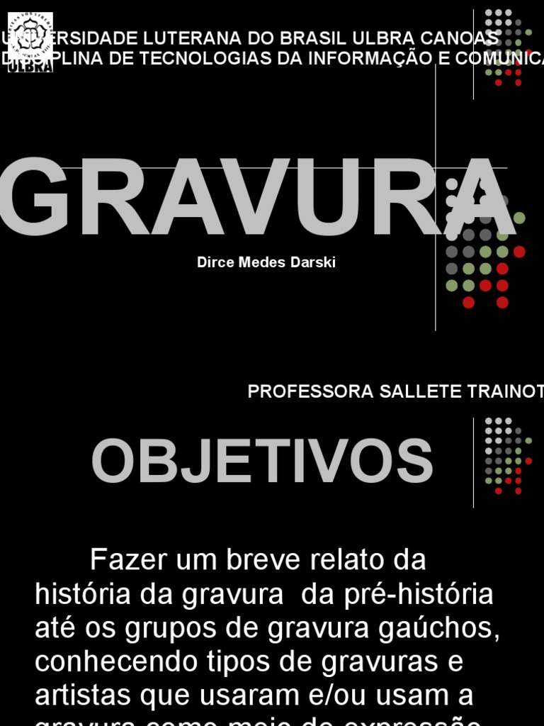 Gravura | PDF | Xilogravuras | Design gráfico