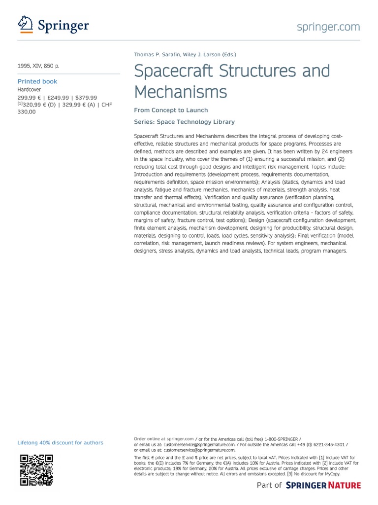 Spacecraft Structures and Mechanisms | PDF | Engineering | Business