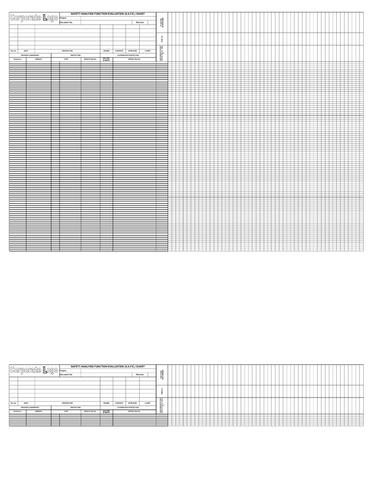 Safety Analysis Function Evaluation (S.A.F.E.) Chart: Project Document ...