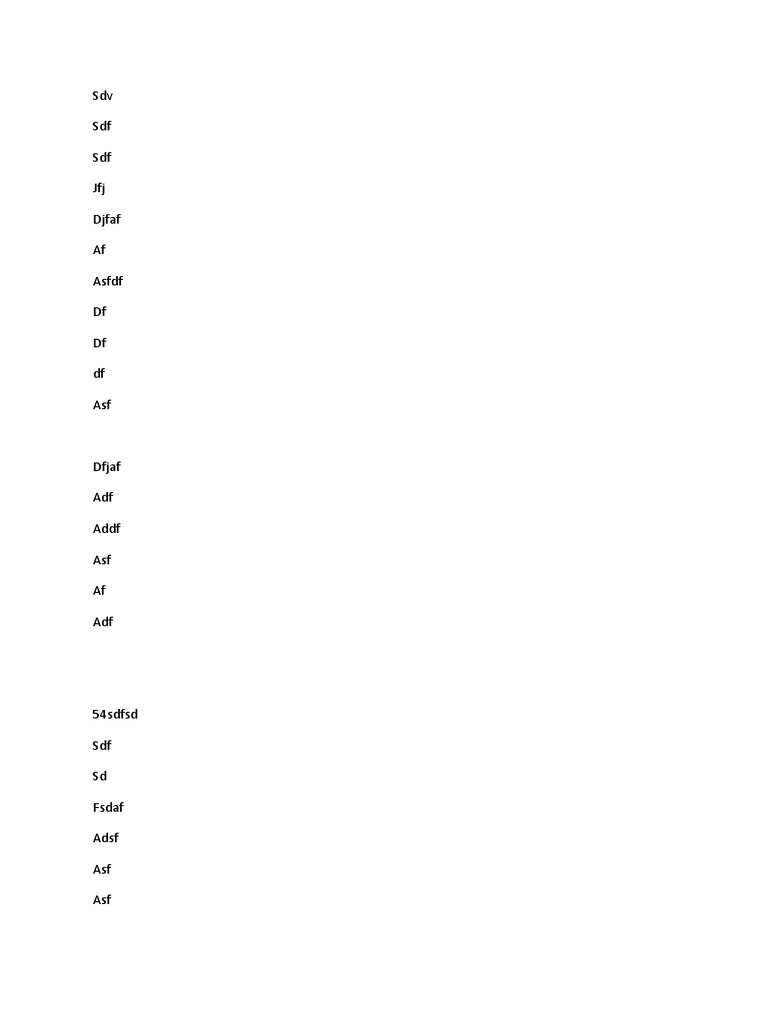 SDV SDF SDF JFJ Djfaf Af Asfdf DF DF DF Asf | PDF