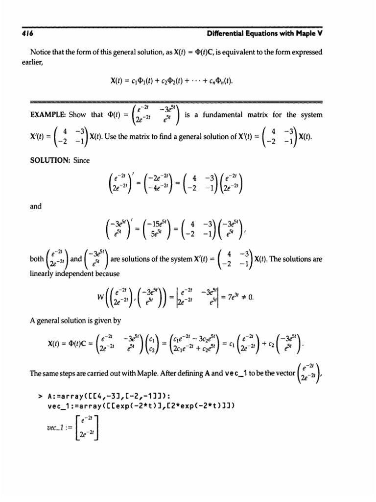 2G-2T GST I Is A Fundamental Matrix For The System | PDF