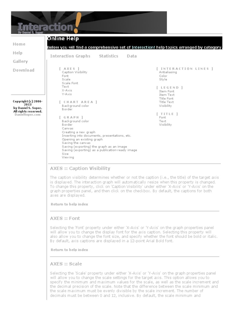 Interaction! - Help - Windows Software For Graphing and Analyzing ...