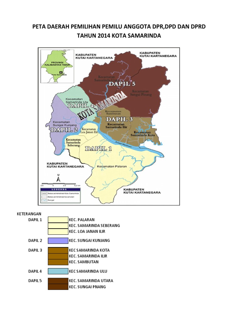 Peta Dapil Samarinda 2014 | PDF