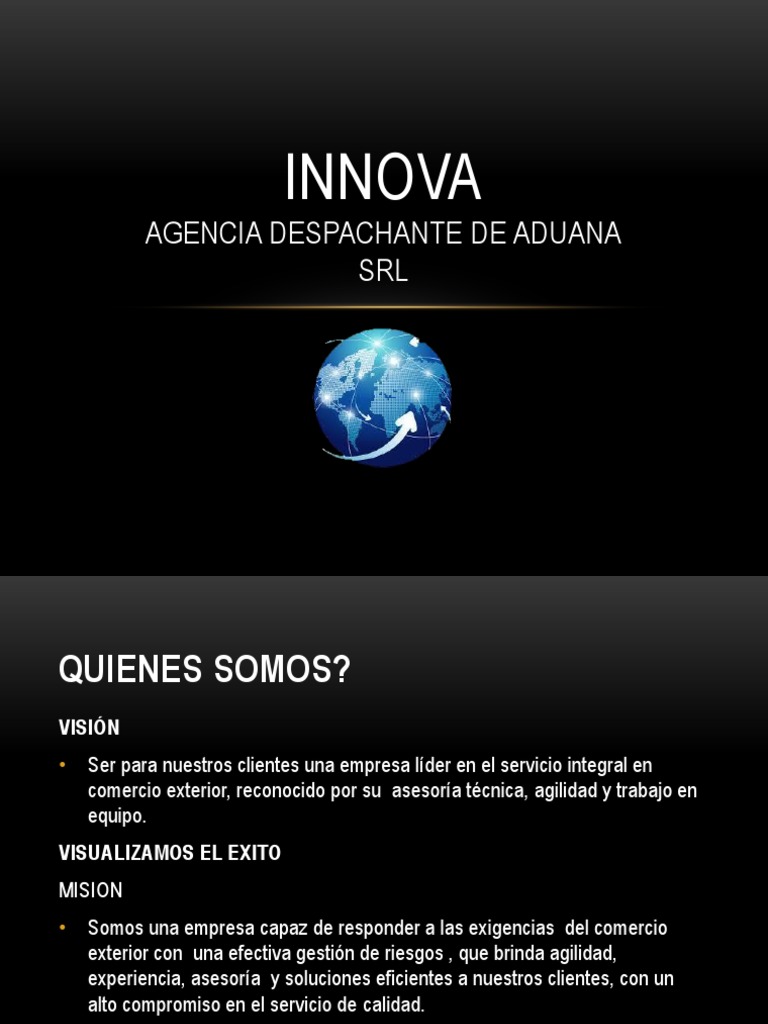 Innova SRL | PDF | aduana | El comercio internacional
