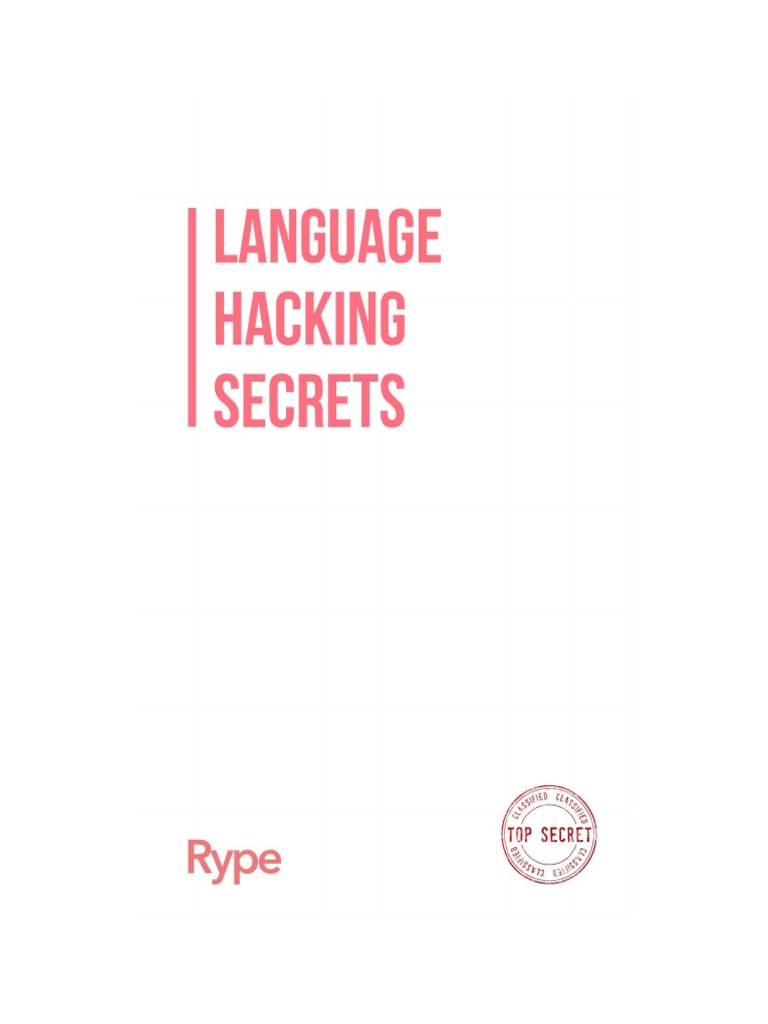 Language Hacking Book Final | PDF | Phonology | Human Voice