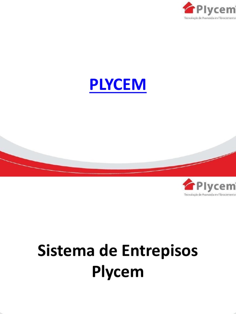 Sistema de Entrepiso Plycem | PDF | Tornillo | Madera