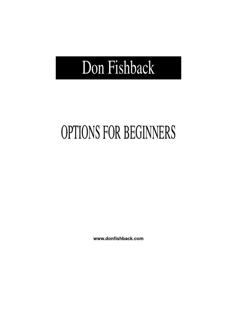 Don Fishback Ofb - 80 PDF | PDF | Option (Finance) | Short (Finance)