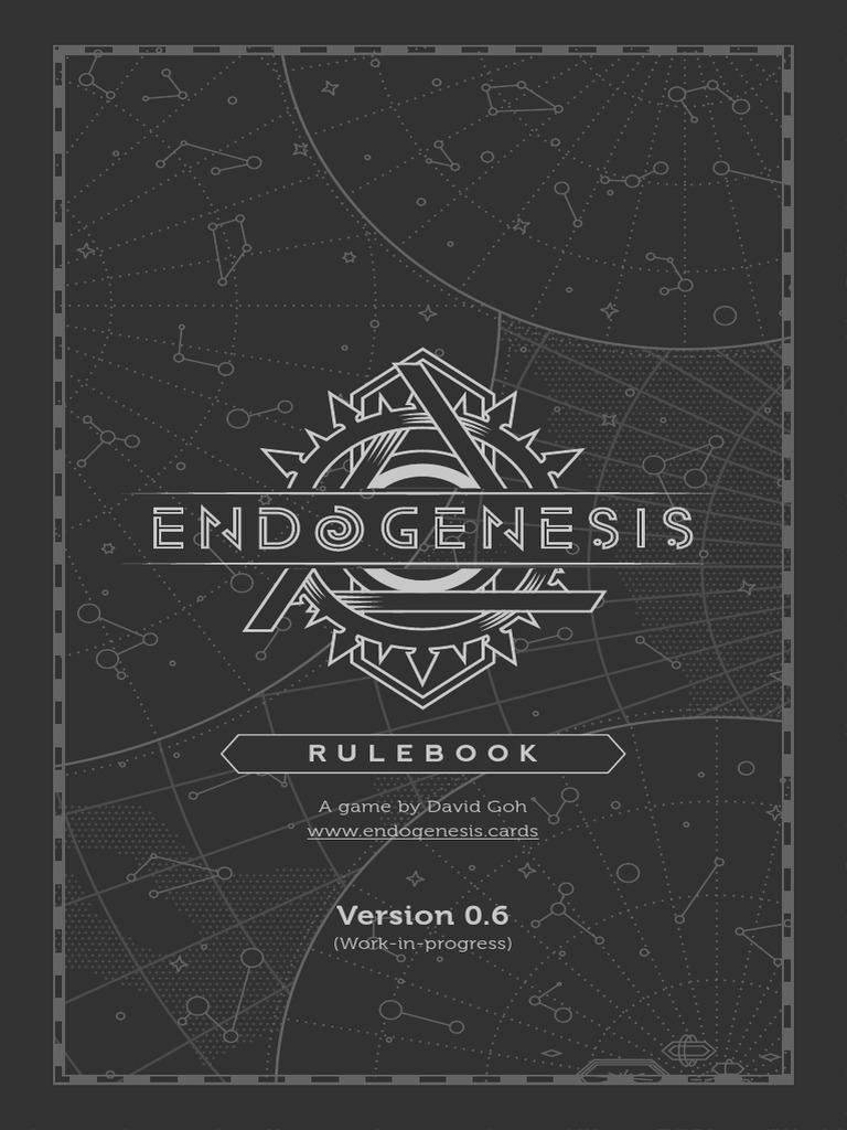 Endogenesis Game Rulebook Overview | PDF | Leisure