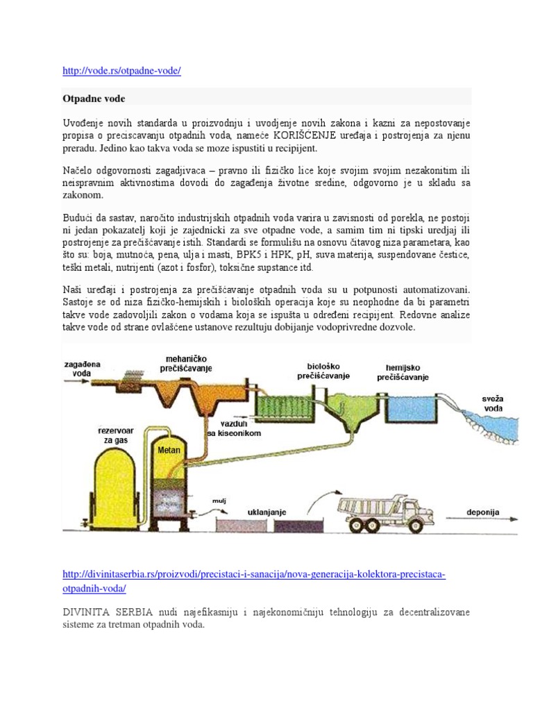 Prerada Otpadnih Voda | PDF