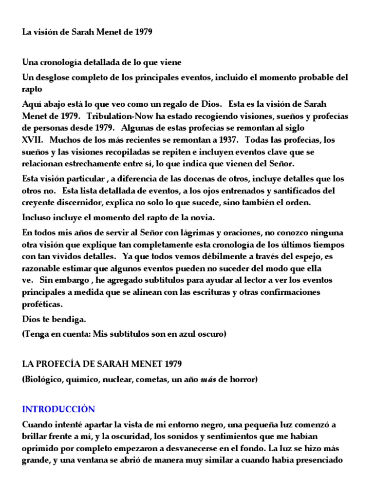 The Sarah Menet Vision of 1979 | PDF | Tsunami | Tierra