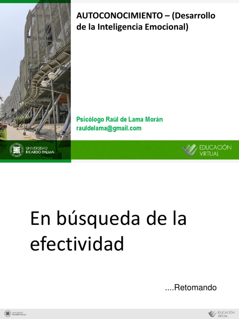Módulo I Autoconocimiento Pdf Inteligencia Emocional Inteligencia