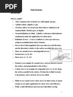 Fluid Mechanics Cheat Sheet | PDF | Fluid Dynamics | Fluid Mechanics