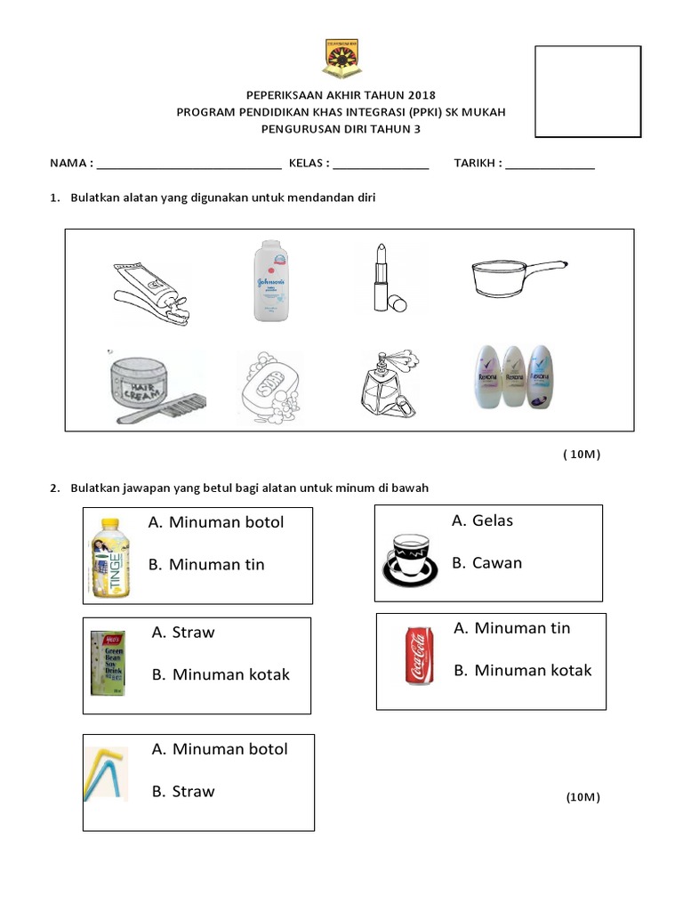 Ujian Pengurusan Diri PPKI 3 | PDF Ujian Pengurusan Diri PPKI 3 | PDF