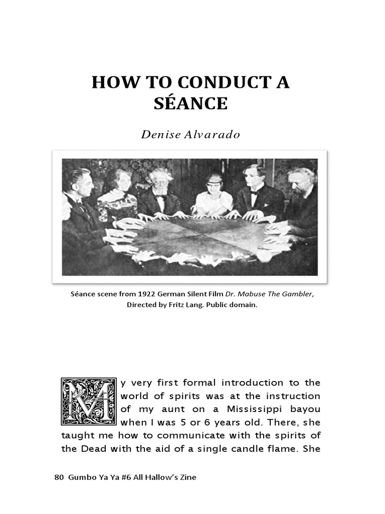 How To Conduct A Seance | PDF | Mediumship | Ghosts