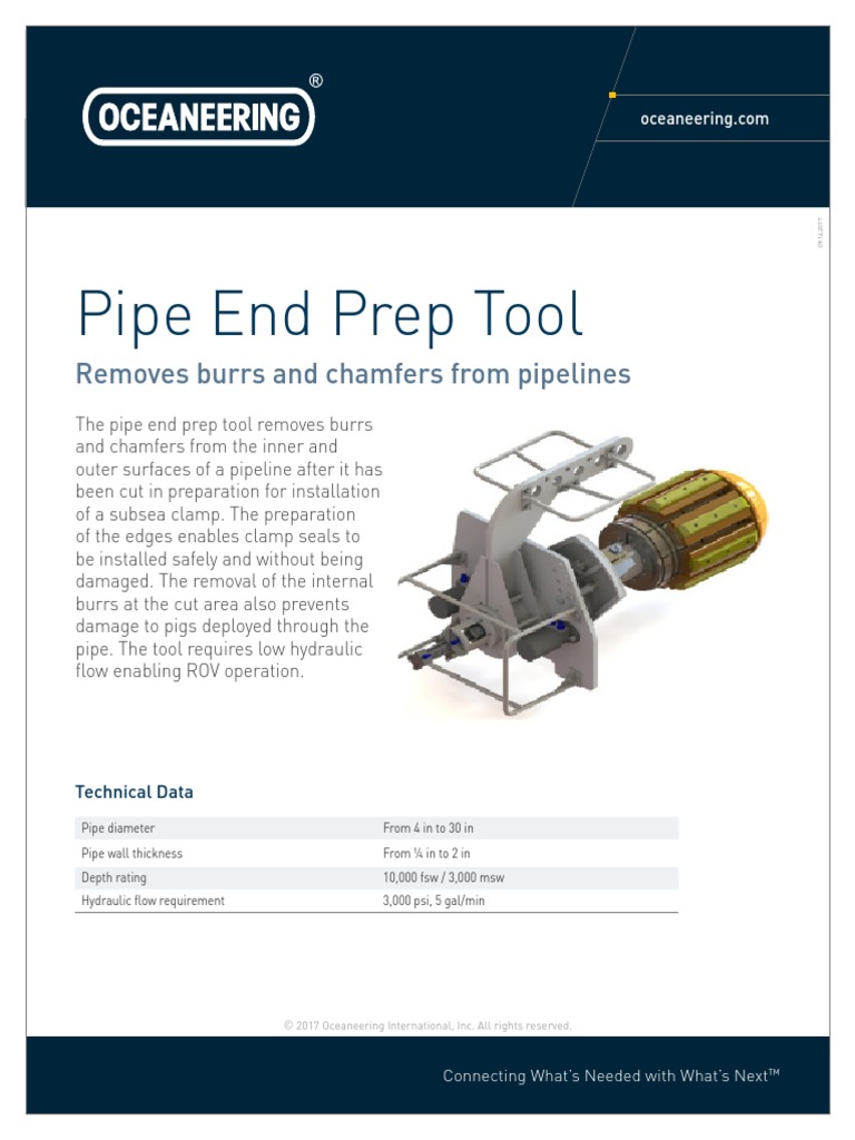 ST&R Pipe End Prep Tool | PDF