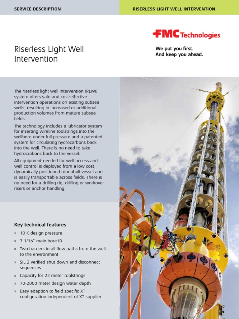 Riserless Light Well Intervention: Key Technical Features | PDF | Oil ...