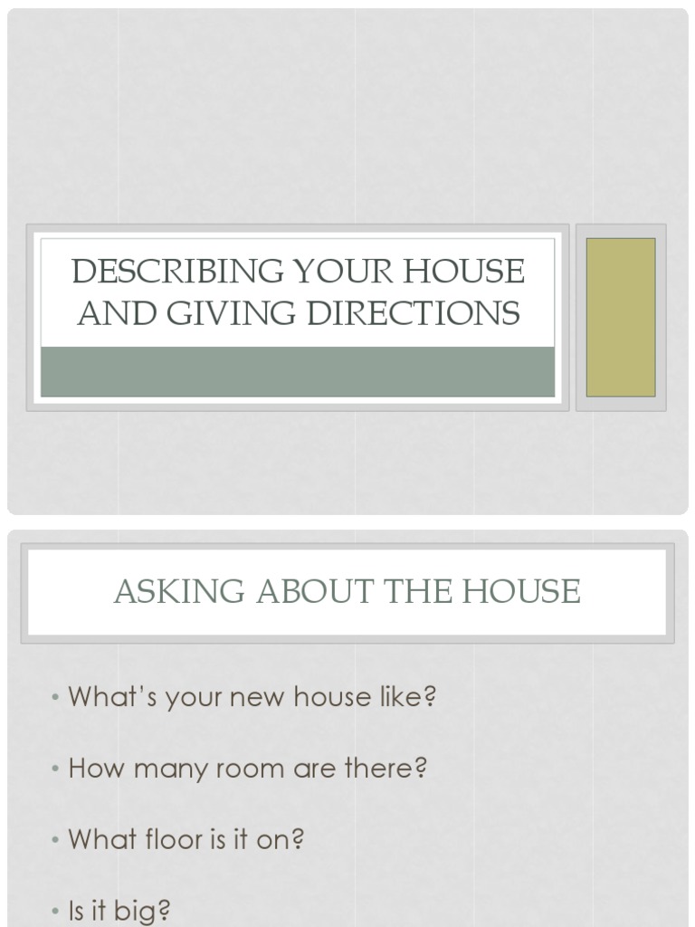 Home Description & Directions Guide | PDF