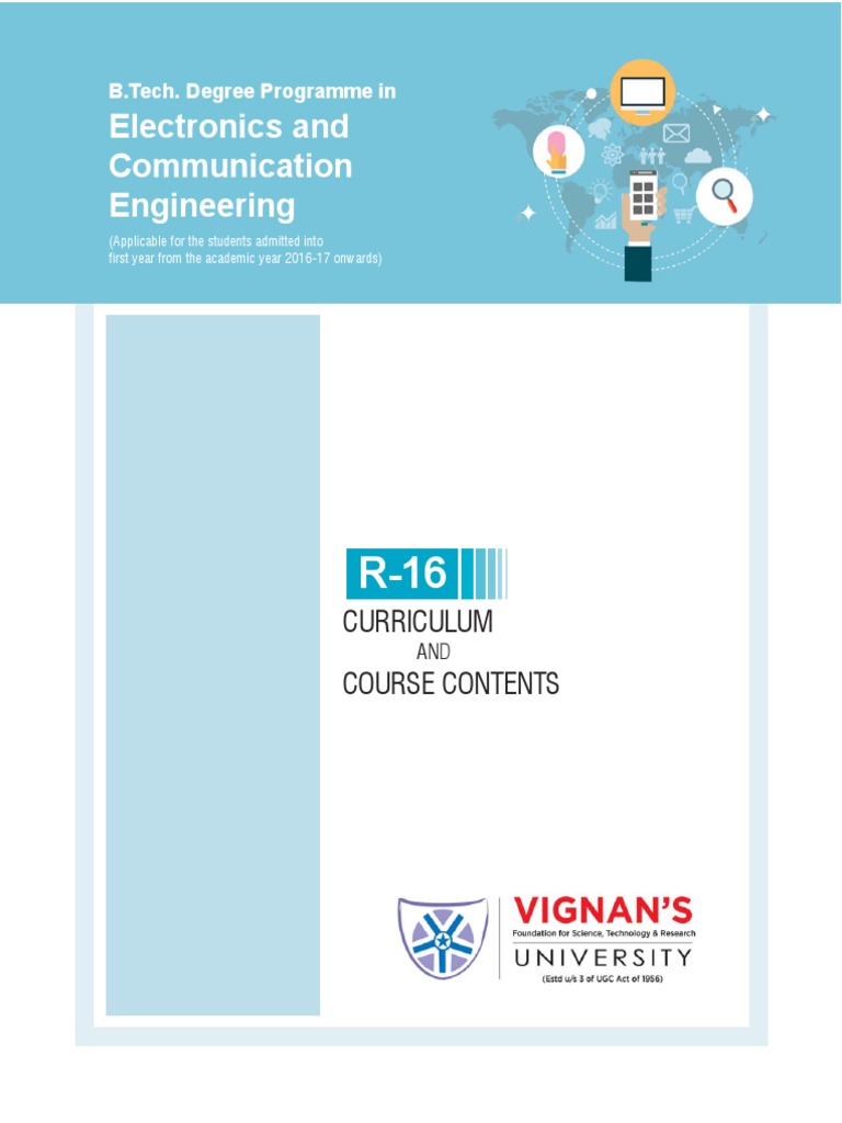 Vignan Univ-ECE R16 Syllabus | PDF | Test (Assessment) | Curriculum