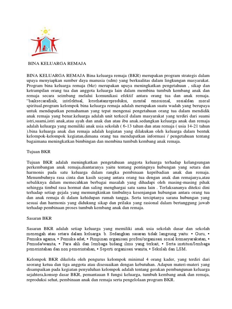 Profil Bina Keluarga Remaja | PDF
